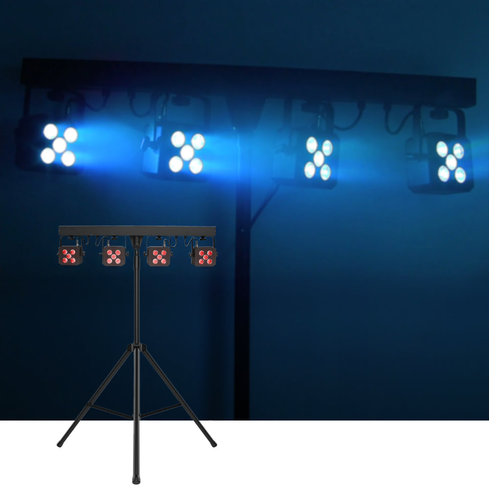 Hire - PARBAR4QUAD Par Bar With 4 X 5x4-In-1 RGBW LED with Stand ...