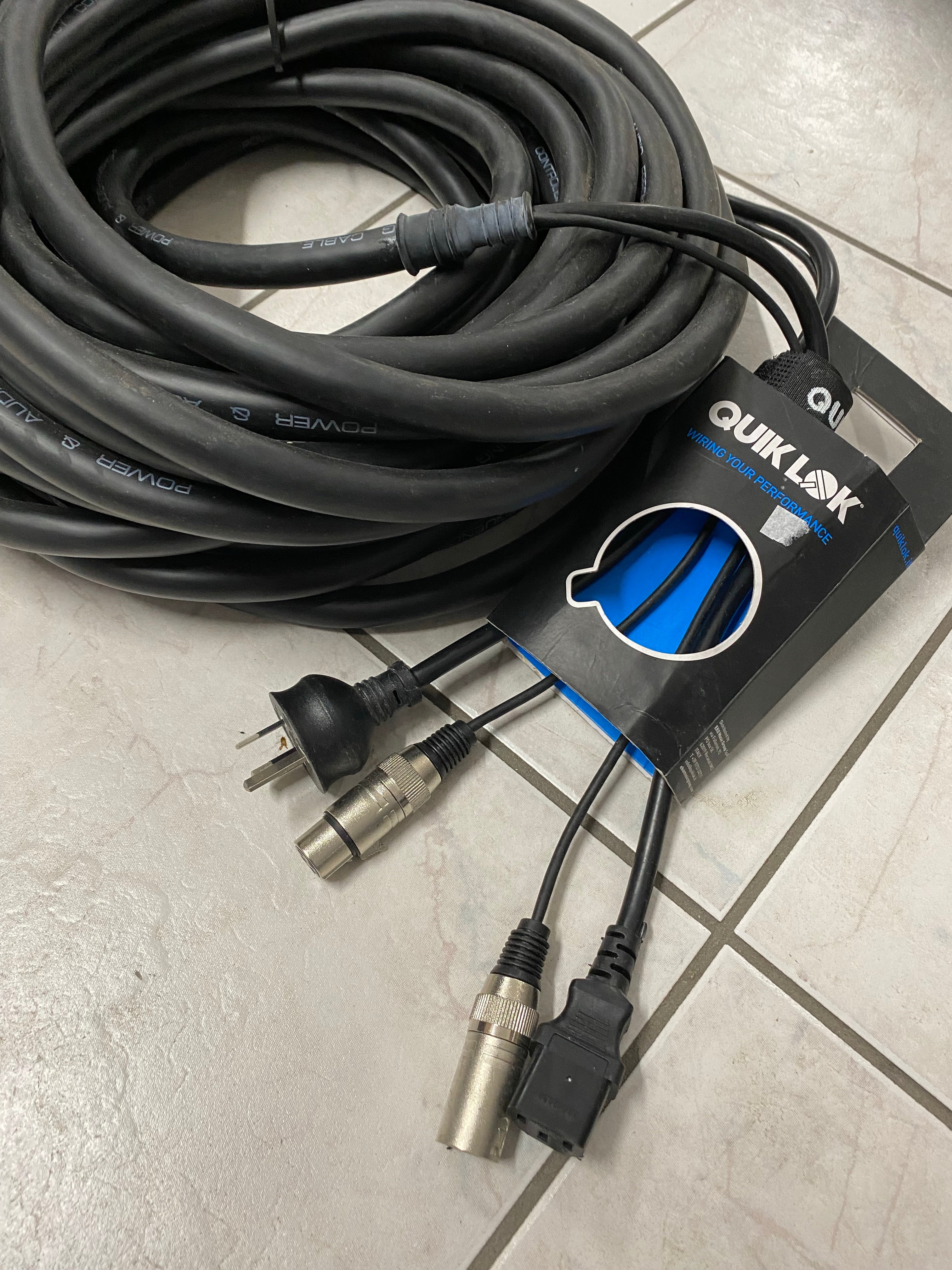 Quiklok S/396K 20 mtr Signal and Power Cable all in one – Pro Sound and ...